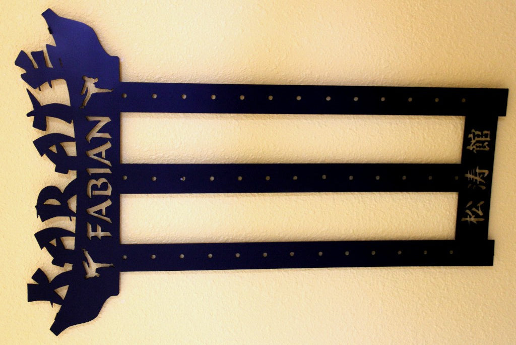 Personalized Karate Belt Display | Martial Arts Belt Holder – Best on ...